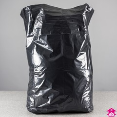 Black Dustbin Bag - Extra Long - 450mm opening to 725mm wide x 975mm ...