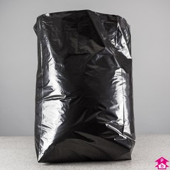 Black Dustbin Bag - Heavy Duty - 450mm opening to 725mm wide x 850mm ...