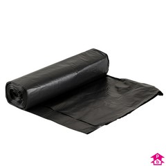 Black Dustbin Bag - Light Duty - 450mm opening to 725mm wide x 850mm ...