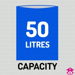 Blue Builders' Sack - Heavy Duty - 600mm wide x 800mm long, 130 micron ...