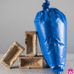 Blue Builders' Sack - Heavy Duty - 500mm wide x 750mm long, 120 micron ...