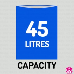 Blue Builders' Sack - Heavy Duty - 500mm wide x 750mm long, 120 micron ...