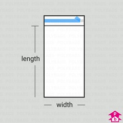 Blue Mail Order Bag (30% Recycled) - C4 - 216mm wide x 356mm long, 45 ...