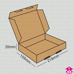 Cardboard Postal Box - Large Letter (A5) - 218mm long x 159mm wide x ...