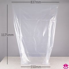 Clear Compactor Sack - Heavy Duty - 550mm opening to 837mm wide x ...