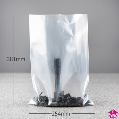 Clear Polybag Extra Thick 254mm x 381mm x 200 micron 10 x 15 x 800 gauge