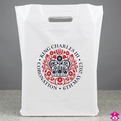 Commemorative King's Coronation Carrier Bag - 360mm wide x 400mm high x ...