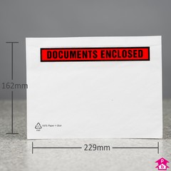 Documents Enclosed Envelope - Paper A5 (Printed) - 229mm wide x 162mm ...