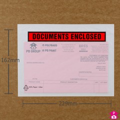 Documents Enclosed Envelope - Paper A5 (Printed) - 229mm wide x 162mm long (A5)