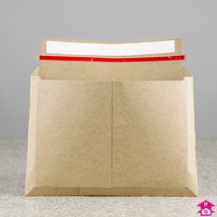 Expandable Cardboard Envelope - A4 - 334mm wide x 234mm long (flat ...