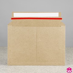 Expandable Cardboard Envelope - A4 - 334mm wide x 234mm long (flat ...