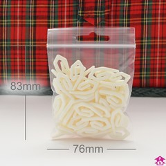 Grip Seal Header Bag - Mini - 76mm wide x 83mm long + Euroslot hanger ...