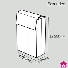 M3 Expandable Cardboard Envelope - 280mm wide x 356mm long (flat ...