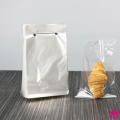 Plain Wicketed Bag - 150mm x 200mm x 20 micron (6" x 8" x 80 gauge)