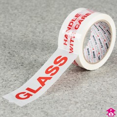Printed Tape - Glass - Each roll is 48mm wide by 132 metres long
