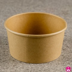 Round Kraft Food Bowl (1 litre / 34oz) - 149mm diameter (top) x 80mm ...