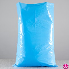 Sky Blue Builders' Sack - Heavy Duty - 500mm wide x 750mm long, 75 ...