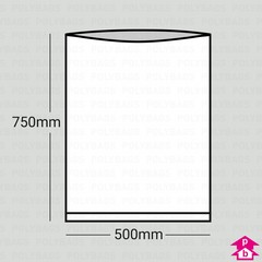 Sky Blue Builders' Sack - Heavy Duty - 500mm wide x 750mm long, 75 ...