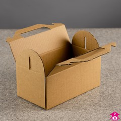Small Cardboard Carry Box (2.4 litre) - 228mm long x 122mm wide x 97mm ...