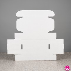 White E-Commerce Box - Small Parcel - 200mm long x 120mm wide x 50mm high