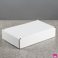 White E-Commerce Box - Small Parcel - 230mm long x 150mm wide x 50mm high