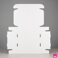 White E-Commerce Box - Small Parcel - 250mm long x 210mm wide x 50mm high