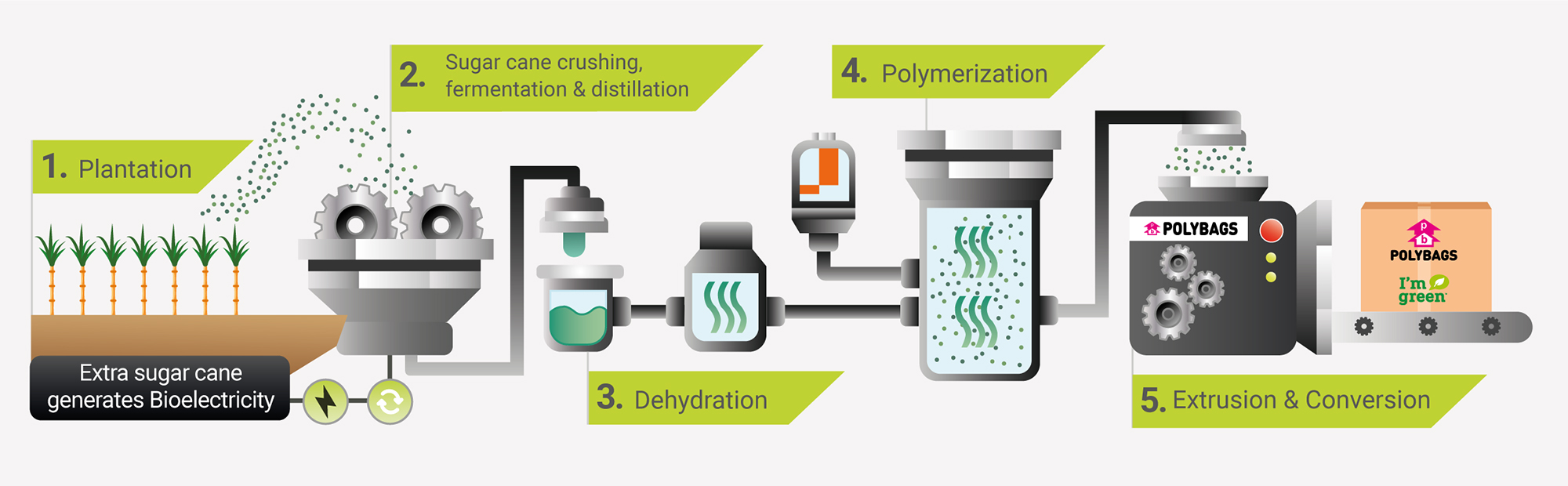 I'm Green Renewable Polythene from Polybags