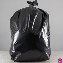 Black Compactor Sack - Heavy Duty 22" wide (opening to 33.5" wide) x 47 ...