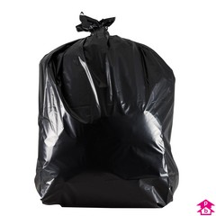Black Compactor Sack - Heavy Duty 22" wide (opening to 33.5" wide) x 47 ...