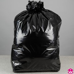 Black Compactor Sack - Heavy Duty 500mm opening to 837mm wide x 1175mm ...