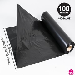 wide black sheeting