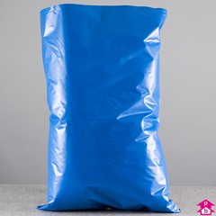 Blue Builders' Sack - Heavy Duty 500mm wide x 750mm long, 120 micron ...