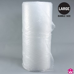 Bubble Wrap 600mm wide on 45 metre long roll. Large 25mm bubbles.