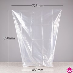 Clear Biodegradable Refuse Sack 450mm opening to 725mm wide x 850mm ...