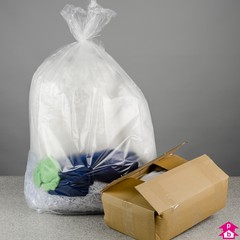 Clear Compactor Sack - Heavy Duty 500mm opening to 837mm wide x 1175mm ...