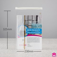 Clear Mailing Envelope 229mm x 324mm x 38 micron