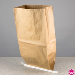 Paper Sack 16" wide (opening to 24" wide) x 34" long. 2-Ply paper, 70 ...