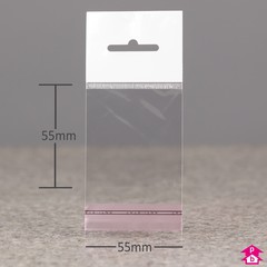 clear header bags with euroslot