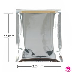 metallic high impact silver mailers