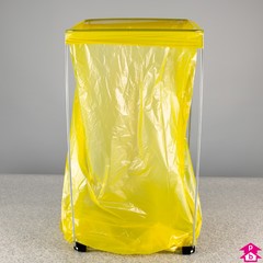 Yellow Tinted Waste Bag - 100%-Recycled (On Rolls) 450mm opening to ...